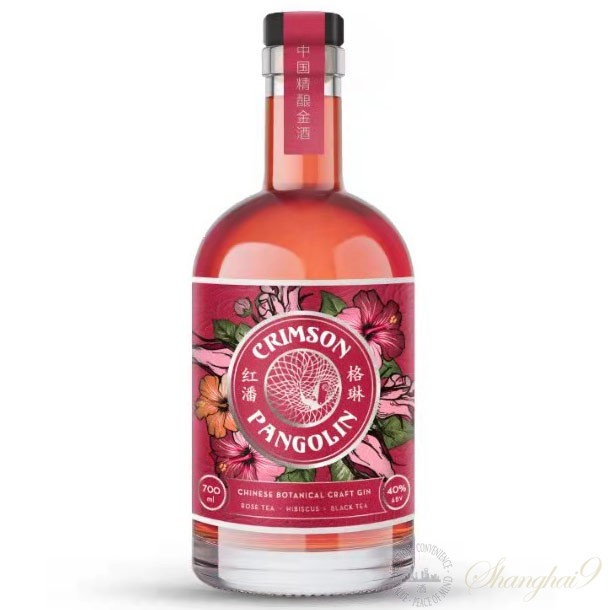Crimson Pangolin Chinese Botanical Craft Gin Peach Rose