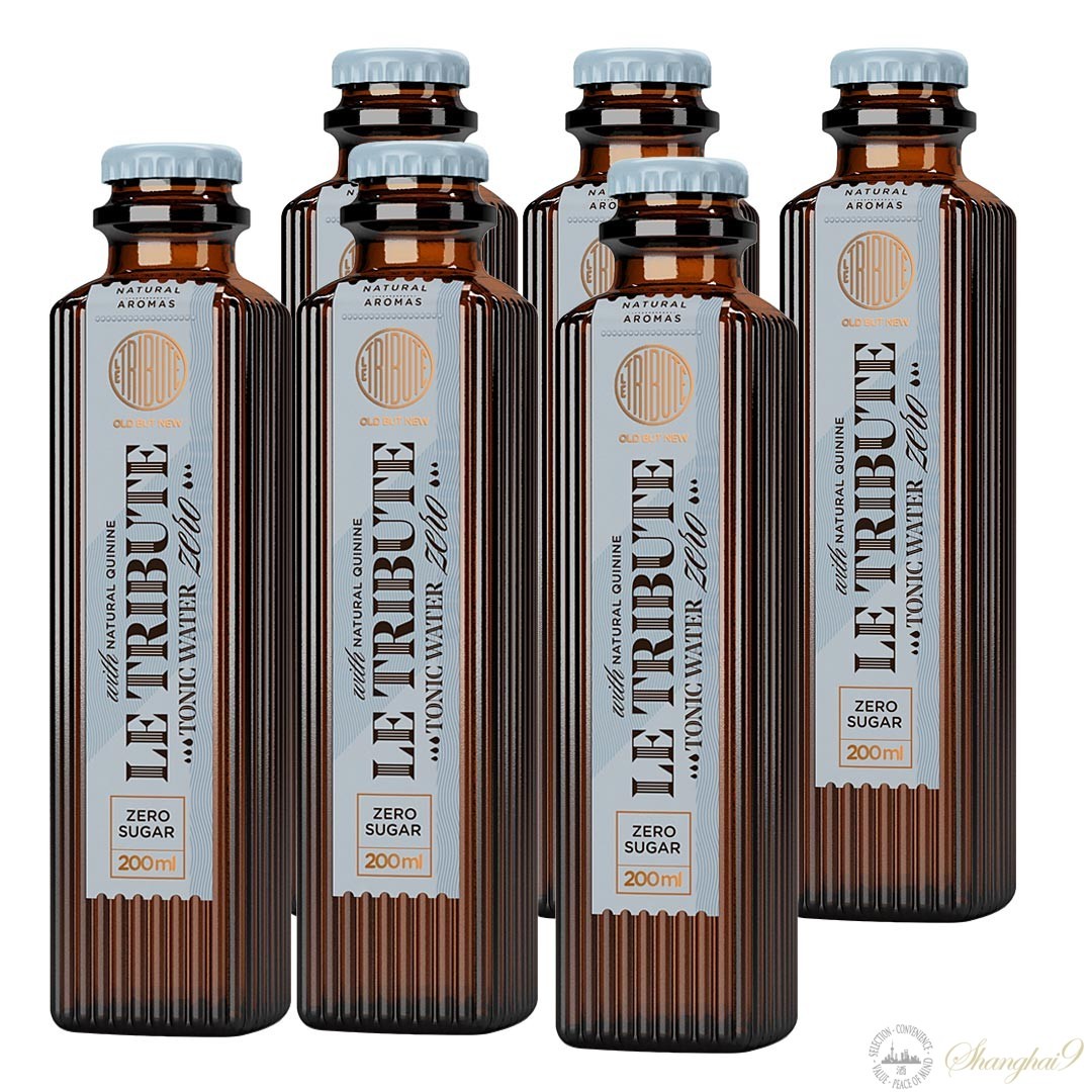 Le Tribute Gin Gift Set with 6 Tonic Zero & Opener
